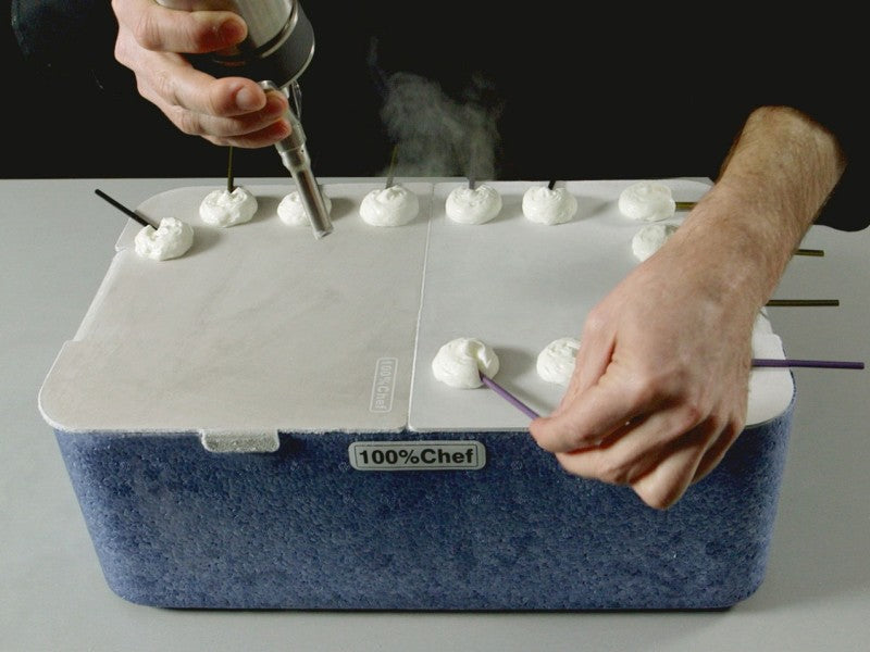 100 Chef Double Bath And Grille Teppan Nitro Salva G [molecular Gastr